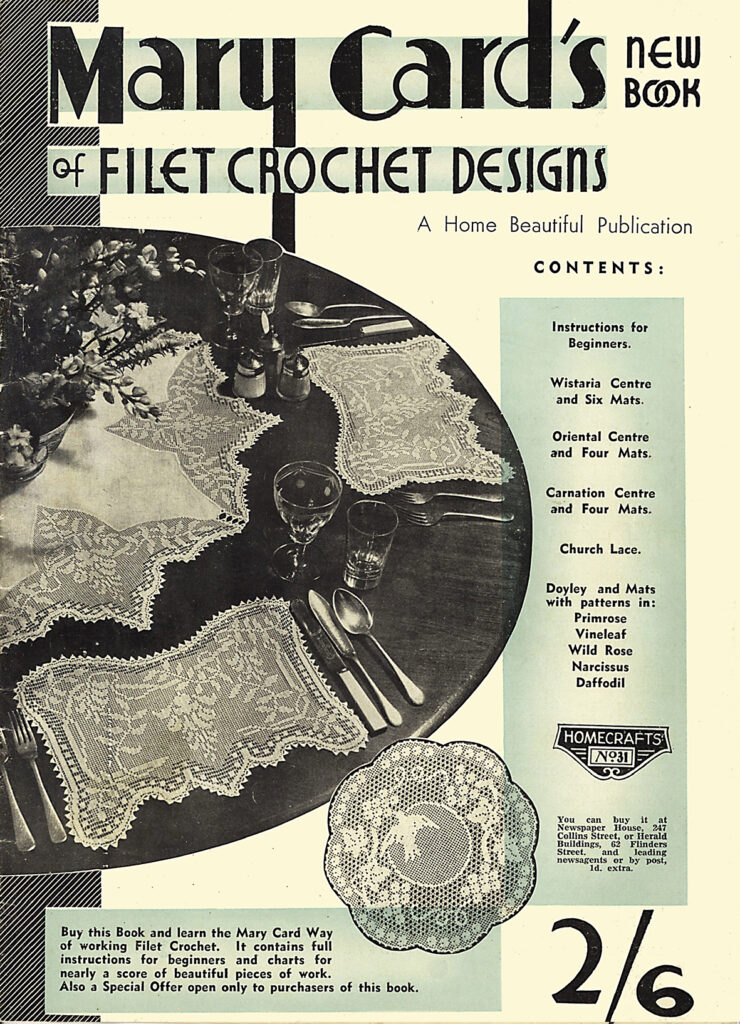 Mary Card’s New Book of Filet Crochet - Barbara Ballantyne Crochet History