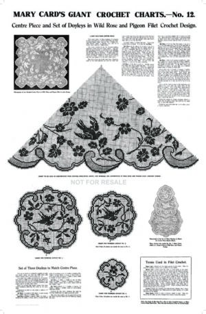 Wild Rose & Pigeon Centrepiece & Doyleys – Barbara Ballantyne Crochet ...