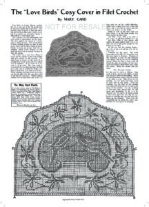 Lovebird Cosy Cover - Barbara Ballantyne Crochet History