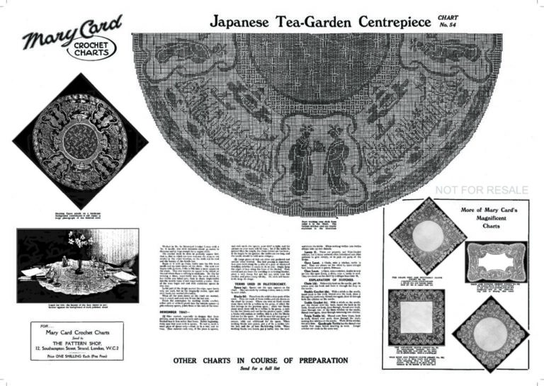 Japanese Tea Garden Centrepiece - Barbara Ballantyne Crochet History