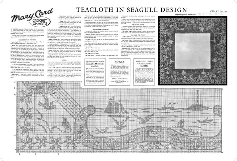Seagull Tea Cloth - Barbara Ballantyne Crochet History